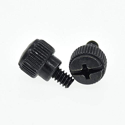 10Pcs 6#-32x5 for Computer PC Case Cooling Round Toolless Adjustment Screw Thumbscrews Thumb Screw M3.5 - (Silver) SCRW-194542