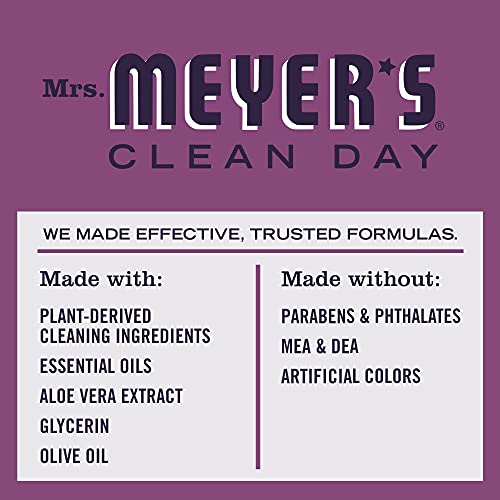 MRS. MEYER'S CLEAN DAY Liquid Hand Soap, Cruelty Free and Biodegradable Formula, Plum Berry Scent, 12.5 oz- Pack of 3