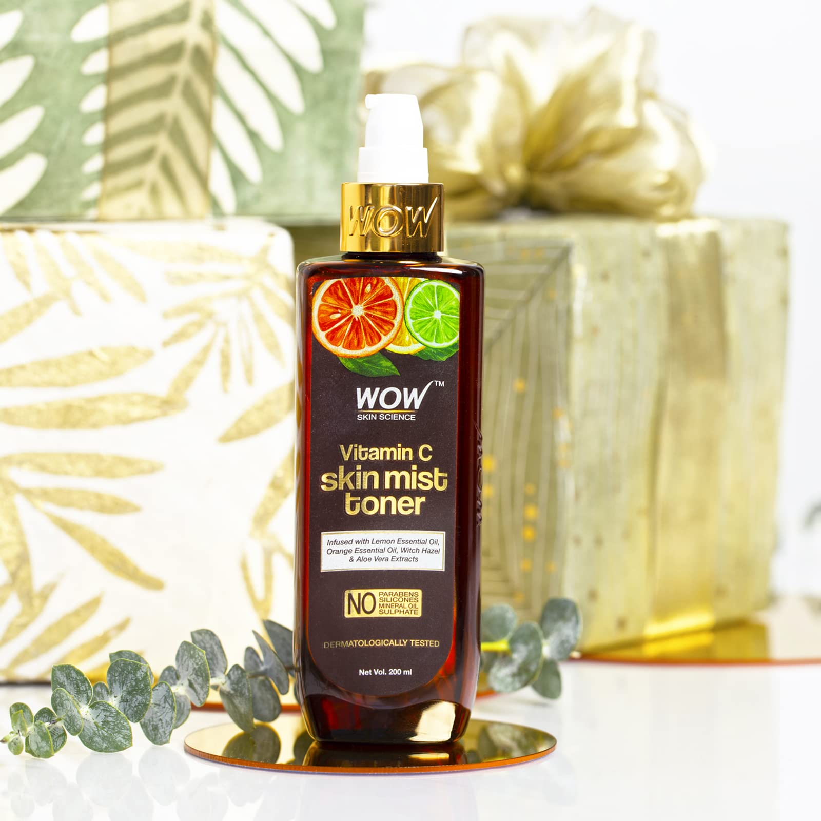 WOW Skin Science Vitamin C Mist Toner - Fight Aging, Facial Mist for Dull, Dry Skin - for All Skin Types - 200ml