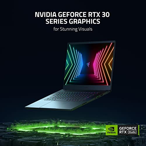 Razer Blade 15 Gaming Laptop: NVIDIA GeForce RTX 3080-11th Gen Intel 8-Core i7 CPU - 15.6” QHD 165Hz - 32GB RAM - 1TB SSD - CNC Aluminum - Chroma RGB - THX Spatial Audio - Thunderbolt 3