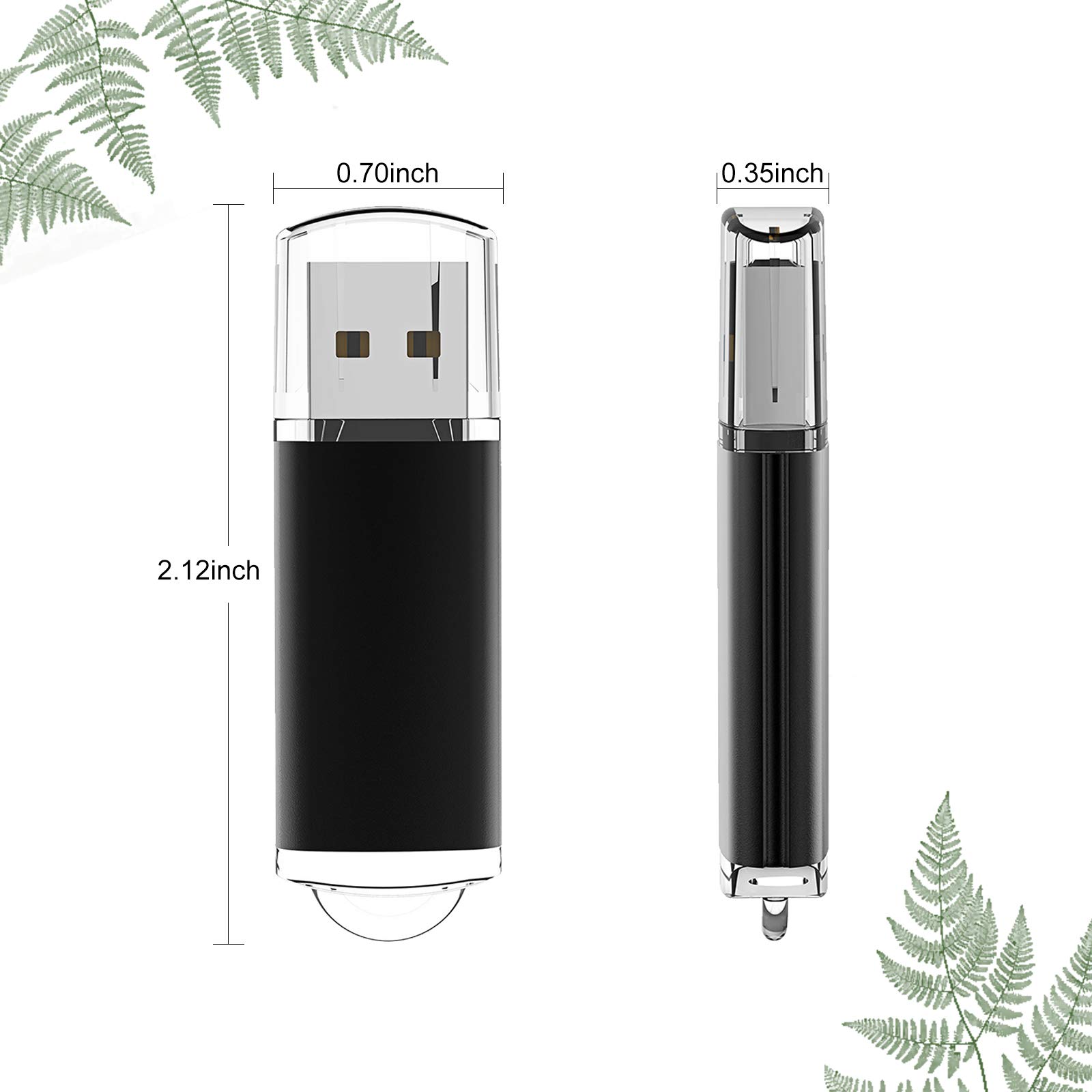 10Pcs 8GB Flash Drives, Alihelan USB 2.0 Thumb Drive Bulk Memory Stick Jump Drive Pen Drive Zip Drive for Data Storage File Sharing (10 Pack, Multicolor, 8G)