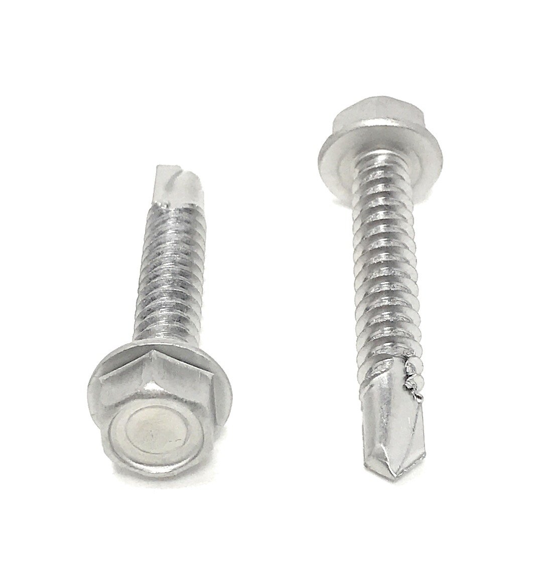 #14x1 1/2 Stainless Steel Hex Washer Head Self Drilling Tapping TEK Screw (410 Stainless Steel) 50 Pieces 14X1-1/2