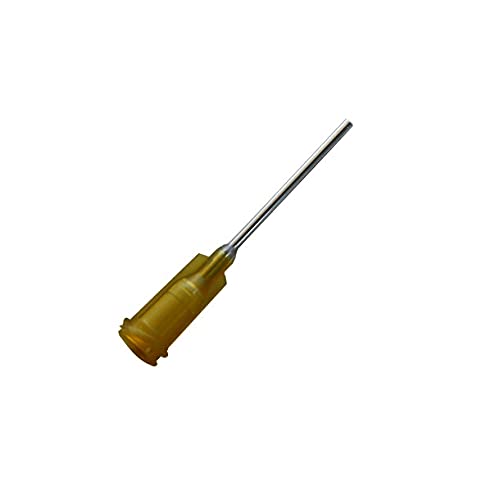 100 x 1" 17 Gauge Luer Lock Henna Dispensing Needle Blunt End Glue Dispensing Needle Tips