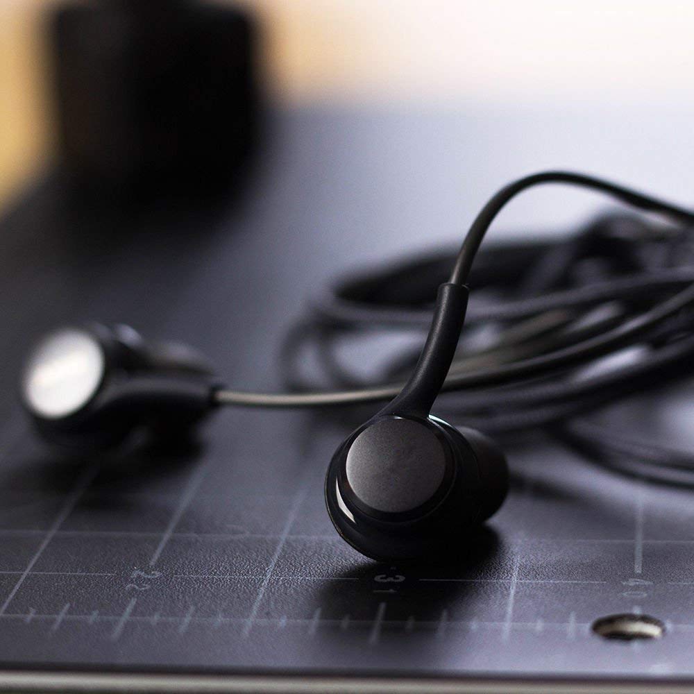 (2 Packs) 3.5mm Aux Wired in-Ear Headphones with Mic and Remote Control Compatible with Galaxy S10 S9 S8 S7 S6 S5 S4 Edge + Note 4 5 6 7 8 9 and More Android Devices-Black