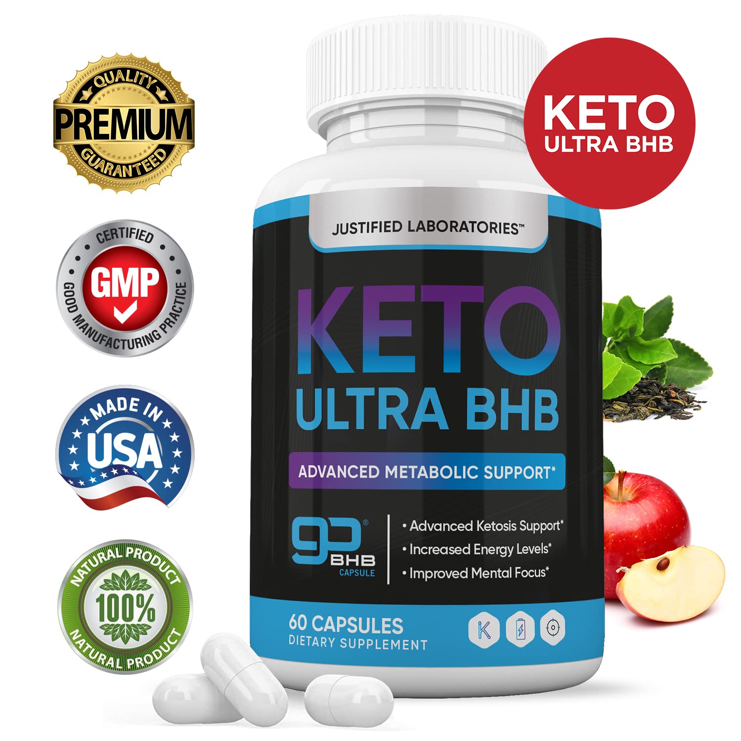 (2 Pack) Keto Ultra BHB Keto Pills 800MG Includes Apple Cider Vinegar goBHB Exogenous Ketones Advanced Ketosis Support for Men Women 120 Capsules