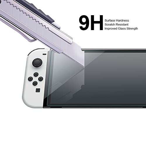 (2 Pack) Supershieldz Designed for Nintendo Switch OLED (2021) Tempered Glass Screen Protector, Anti Scratch, Bubble Free