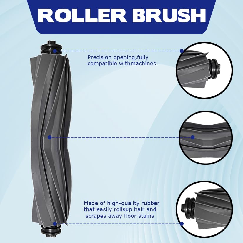 (11pcs)Main roller brush/side brush/mop cloth/dust bag/HEPA filter For Dreame L10S Ultra Xiaomi X10+ B101CN C102CN robot vacuum cleaner