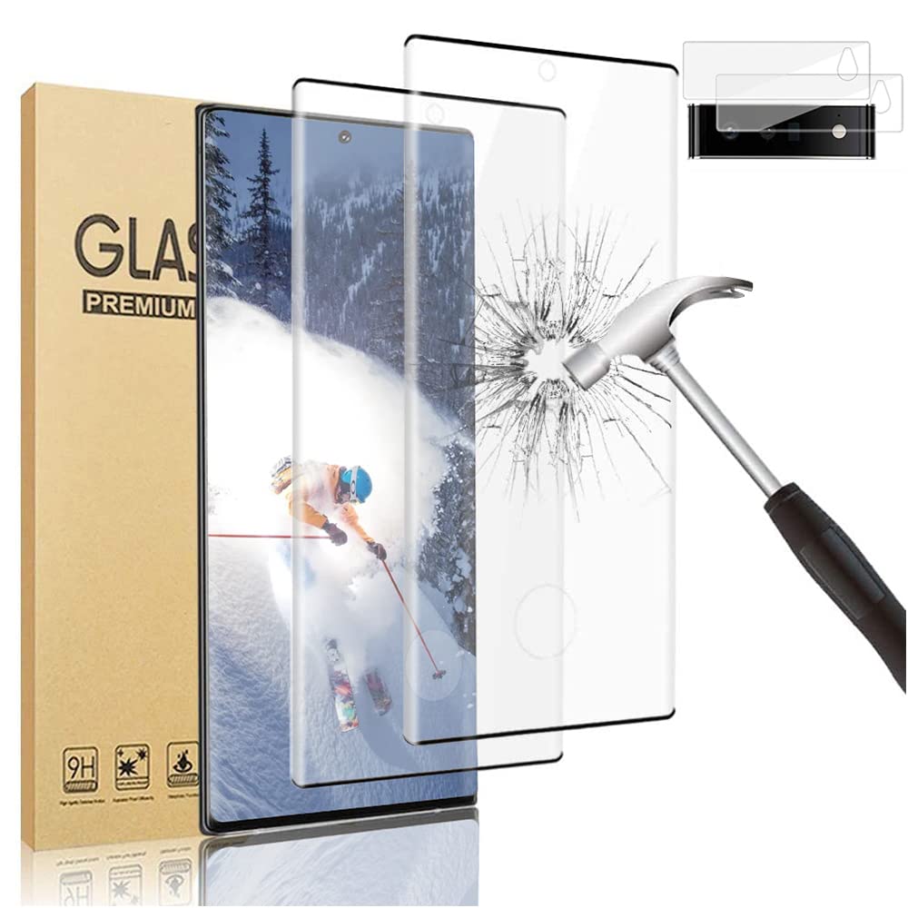 (2+2 Pack) Pixel 6 Pro 5G Screen Protector and Camera Lens Protector Premium Tempered Glass Screen Protector for Google Pixel 6 Pro (6.7 Inch) - Protect Your Phone's Display from Scratche - Easy