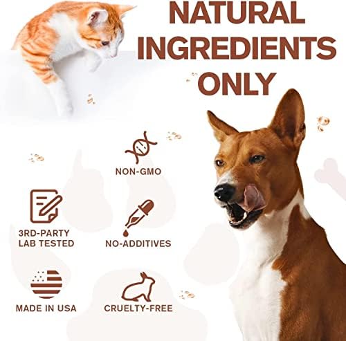 (2-Pack) Hemp Oil for Dogs Cats - Calming Drops Dog Relaxants - Help Pets Anxiety Stress Hip & Joint Pain Arthritis Sеizures Rеlief - Skin Нiр Jоint Hеalth - Organic Pet Hemp Oil Drops