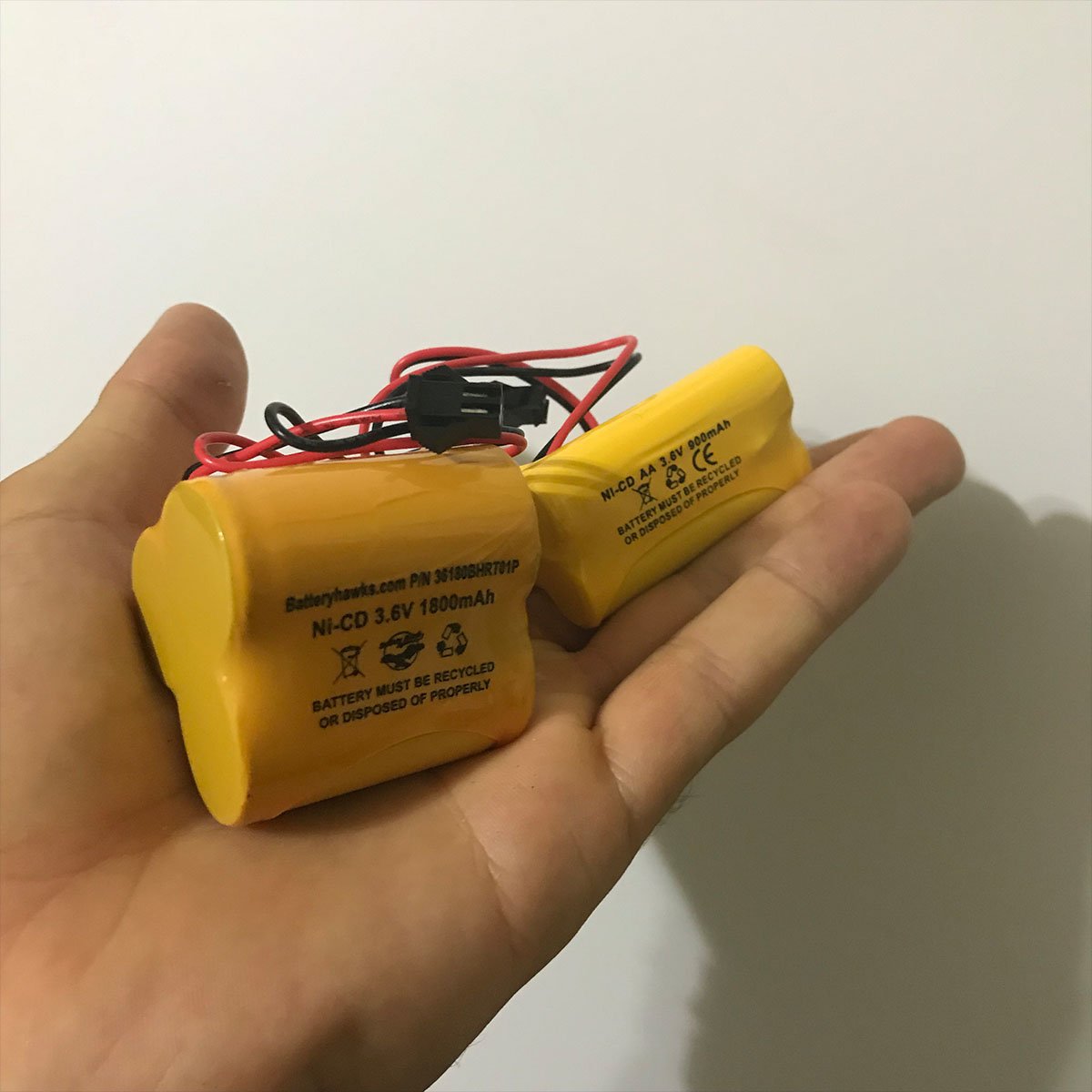 (2 Pack) Exit/Emergency Light 3.6V ELB-B002 ELBB002 Unitech SC1800mAh OSA269 NIC1671 3.6v 1800mah Ni-CD Battery Pack for exit Sign Emergency Light Lithonia 745975931774 LITELBB002