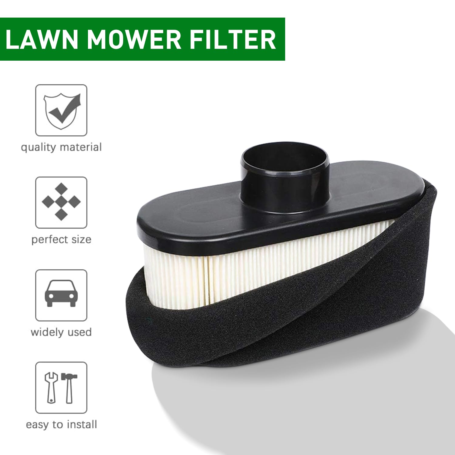 (2Pack)CFWMXG 11013-7047 11013-7049 11013-0726 Air Filter Compatible with Kawasaki FR651V FR691V FR730V FS481V FS541V FS600V FS651V FS691V FS730V 4-Cycle Engine Cleaner Lawn Mower