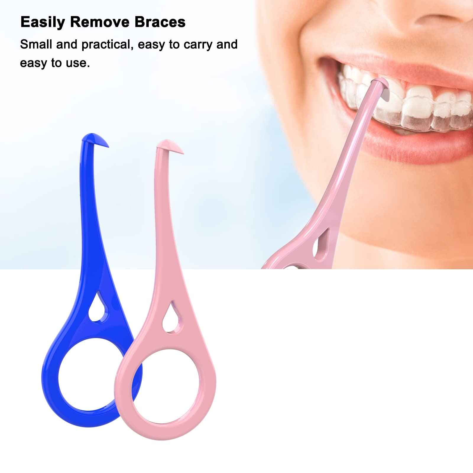 (2 Pcs) Clear aligner removal tool - invisible removable braces,Personal Orthodontic Supplies for Removable Braces,Retainers and More