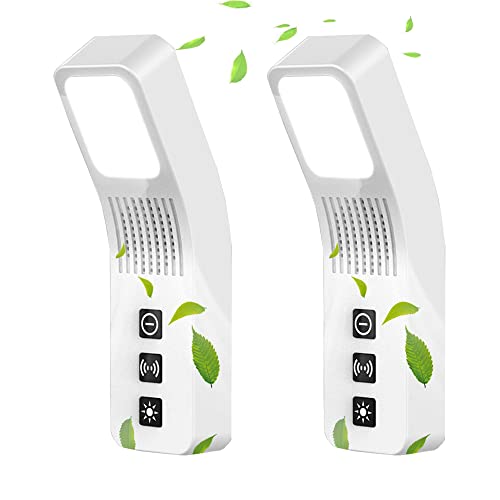 (2 Pack) Plug in Air Purifier for Home, Mini Portable Air Purifier Best for Home Office Car Room Bedrooms Toilets