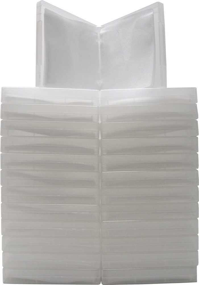 (25) Clear 12-Disc Capacity CD DVD 2-Ring Album Wallet Book #CDBR2412CL