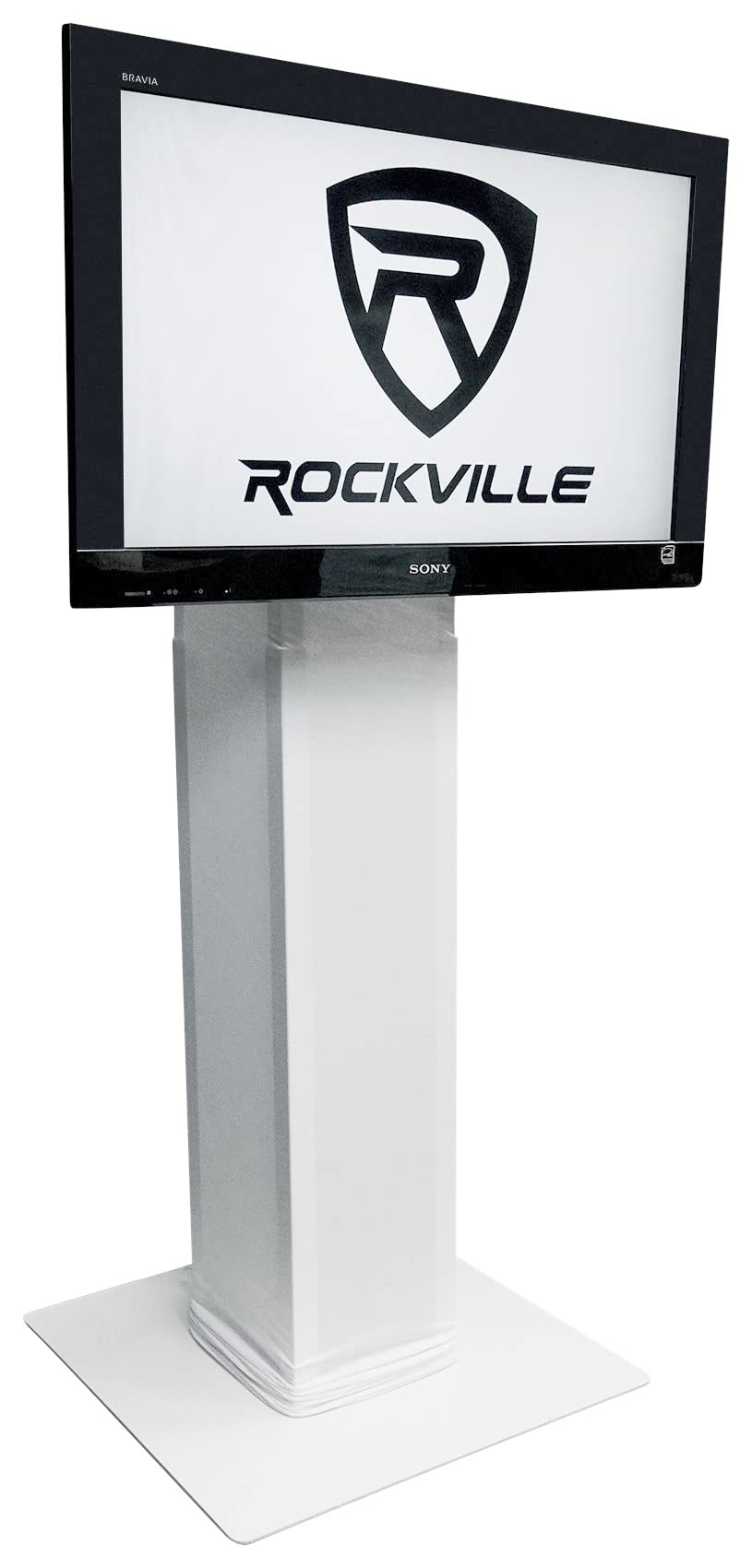 (2) Rockville RTP33-TV Pro Totem DJ Speaker/Lighting Stands w/Detachable TV Mount