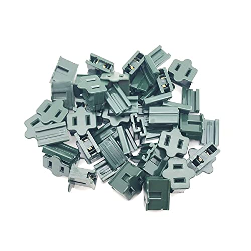 (25PACK) Ajiminyco SPT-1 Female Vampire Plug Polarized 18 Gauge Dark Green Plug Snap On Gilbert Zip Plug Vampire Plugs(25 Pack)(SPT1 Green Female)