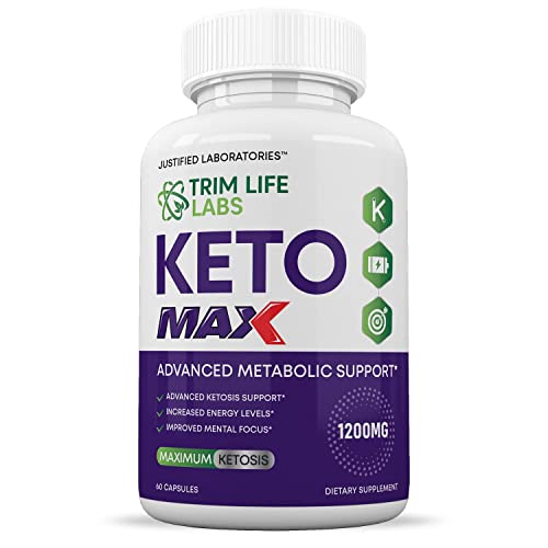 (3 Pack) Trim Life Labs Keto Max 1200MG Pills Includes Apple Cider Vinegar goBHB Strong Exogenous Ketones Advanced Ketogenic Supplement Ketosis Support for Men Women 180 Capsules