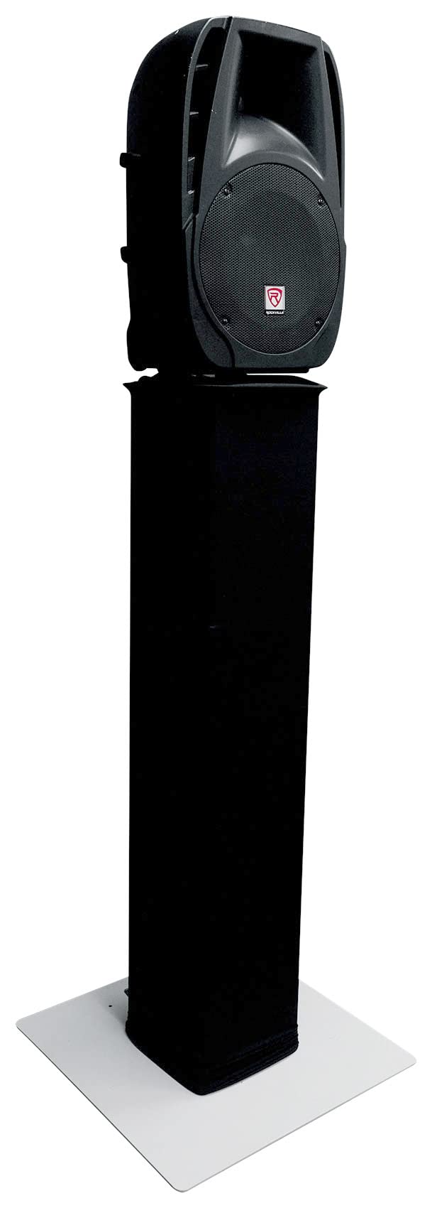 (2) Rockville RTP33-TV Pro Totem DJ Speaker/Lighting Stands w/Detachable TV Mount