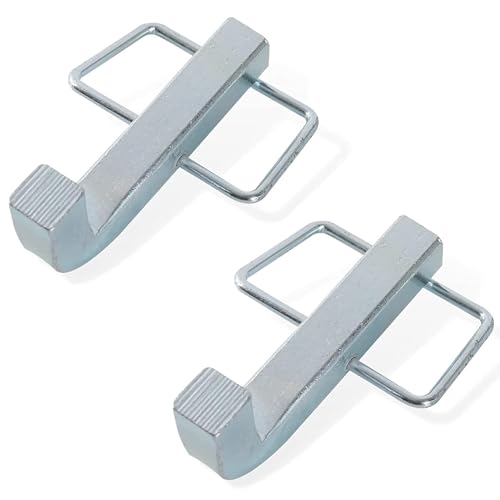 (2-Pack) TonGass Premium Snap L-Pins for Weight Distribution Hitches - 4 1/4â x 1 3/4â L-Pins with Integrated Snap Clips - Minimize Weight Distribution Hitch Noise - Zinc-Coated Heavy-Duty Steel