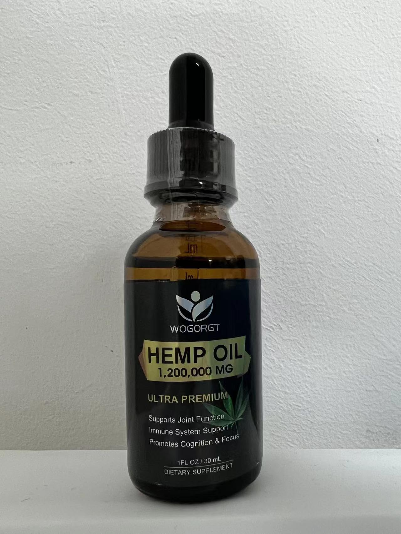 (3 Pack) Organic Hemp Oil - 100% Natural Hemp Oil Extract, Relaxation, Immune Support, Rich in Omega 3, 6, 9 Fatty Acids, Vegan - 30mL