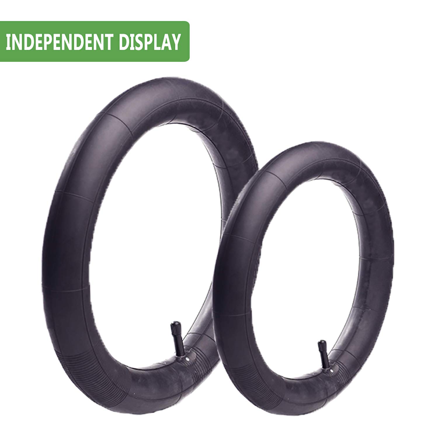 (3-Pack)16'' x 1.75/2.15 Back and 12.5'' x 1.75/2.15 Front Wheel Replacement Inner Tubes for BoB Stroller Tire Tube Revolution SE/Pro/Flex/SU/Ironman - Made from BPA/Latex Free Butyl Rubber