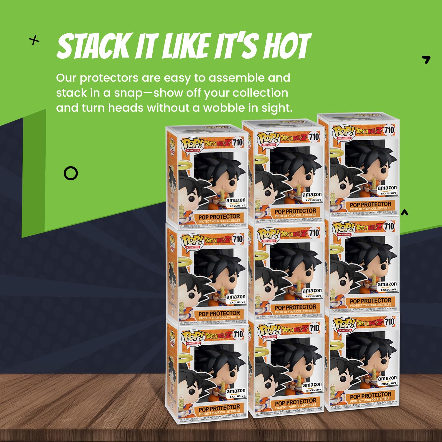 (20 Pack) EcoTEK Protectors Pop Protector Compatible with - 4" Inch Funko POP! Figures, Strong, Clear Pop Case, Acid Free