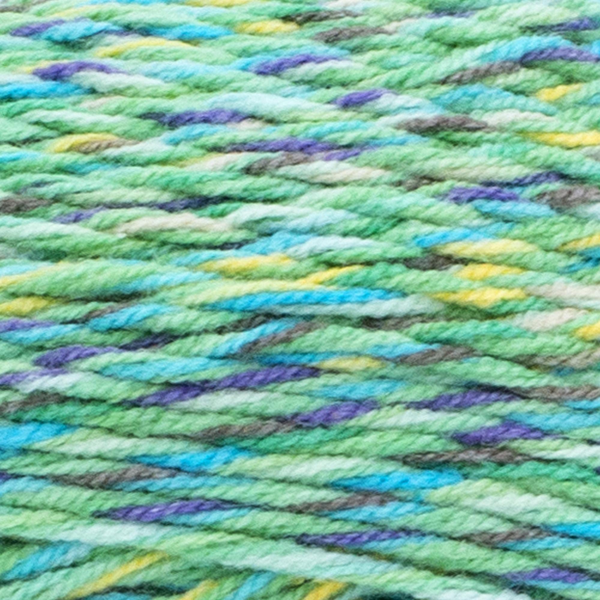 (3 Pack) Lion Brand Yarn Cotton-Fetti Blend Yarn, Green Velvet