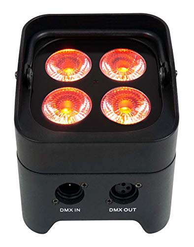 (3) Rockville BEST PAR 50 Rechargeable Par Wash Lights Wireless DMX+RGBWA+UV+Bag