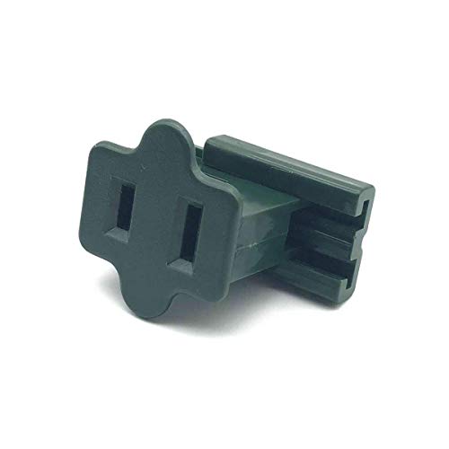 (25PACK) Ajiminyco SPT-1 Female Vampire Plug Polarized 18 Gauge Dark Green Plug Snap On Gilbert Zip Plug Vampire Plugs(25 Pack)(SPT1 Green Female)
