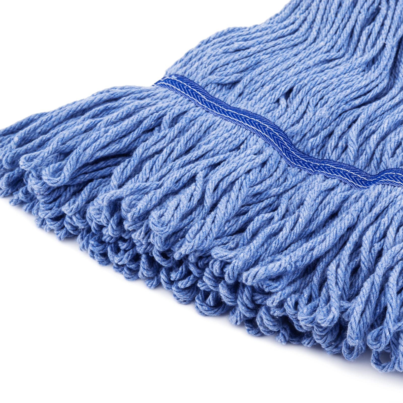 (3 Pack) Mop Head Replacement, Mop Heads Commercial ,Blue Cotton Looped End String, Wet Industrial Cleaning Vintage Mop Head Replacements Refill, Swinger Loop Mop, for Heavy Duty Mop Heads,Light Blue