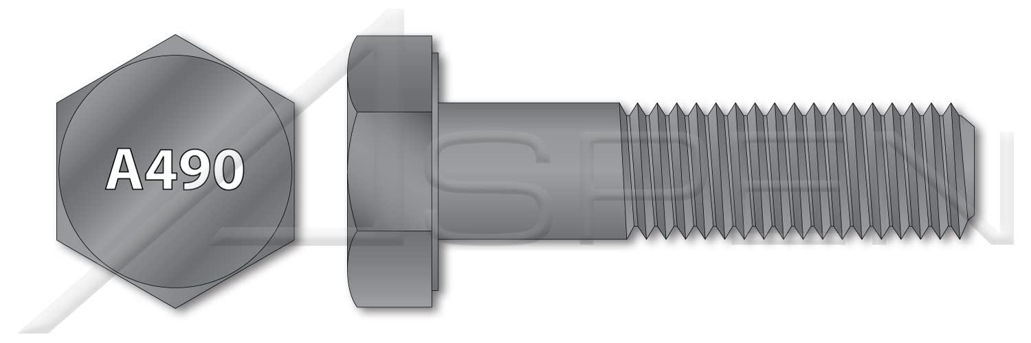(550 pcs) 3/4"-10 X 2", Heavy Structural Hex Bolts, ASTM A490 Type 1, Steel, Made in U.S.A.