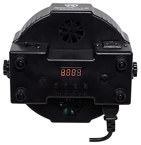 (2) Rockville RockPAR50 LED RGB Compact Par Can DJ/Club DMX Wash Light+Dual Bracket