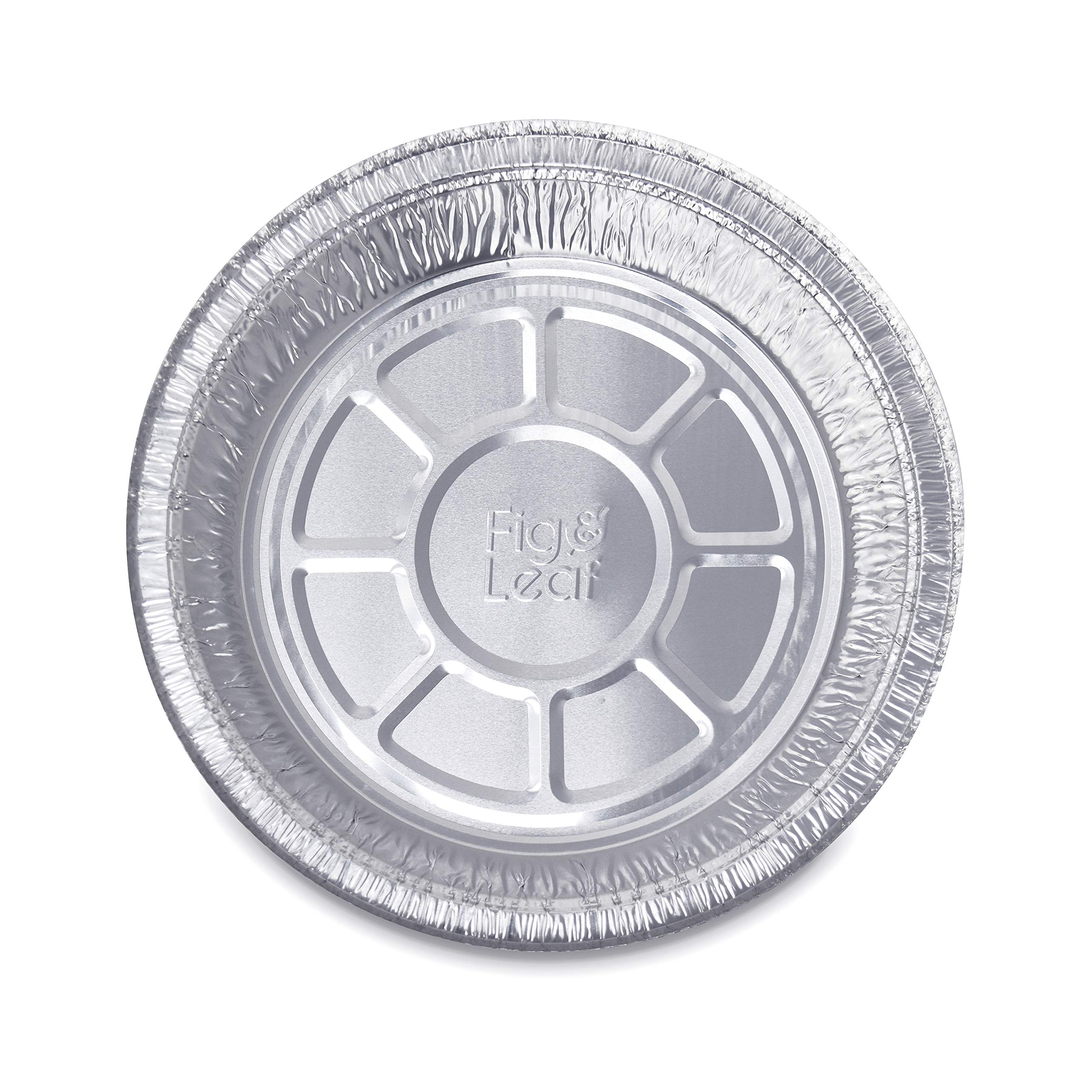 (45 Pack) Premium 9-Inch Round Foil Pans with Board Lids l Heavy Duty l Disposable Aluminum Tin for Roasting, Baking, or Cooking