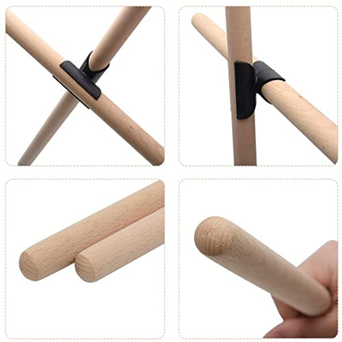 (31.5inch)Yoga Sticks for Training, Stretching Tool with Stick Buckle, Humpback Correction Stick, Create the Perfect Body, Stick for Balance, Strength Training, Stretching& Added Mobility(2pcs)