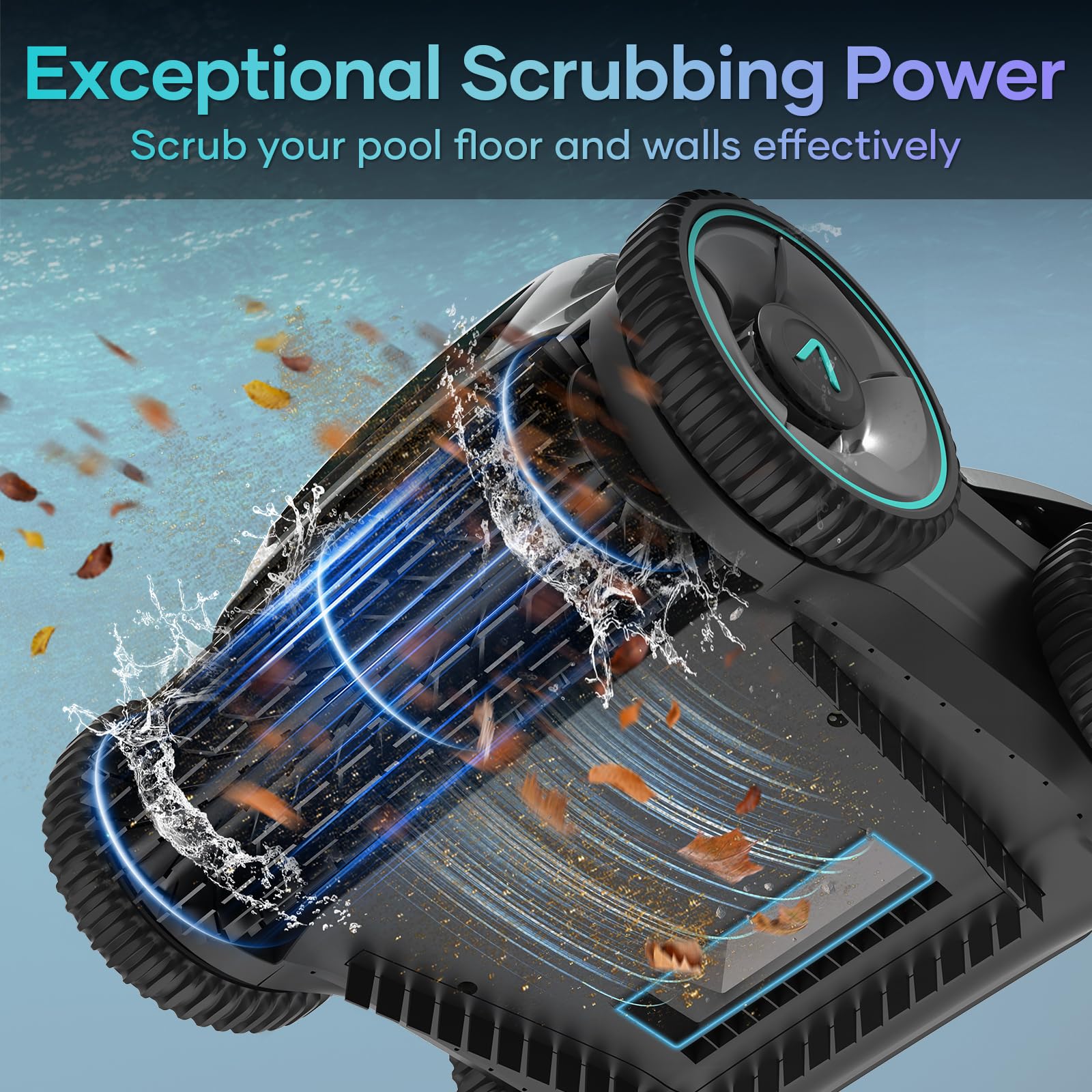(2024 Upgrade) AIPER Seagull Pro Cordless Robotic Pool Cleaner, Wall Climbing Suction Pool Cleaner Lasts up to 150 Mins, Quad-Motor System, Smart Navigation, Ideal for In-Ground Pools up to 40 FT