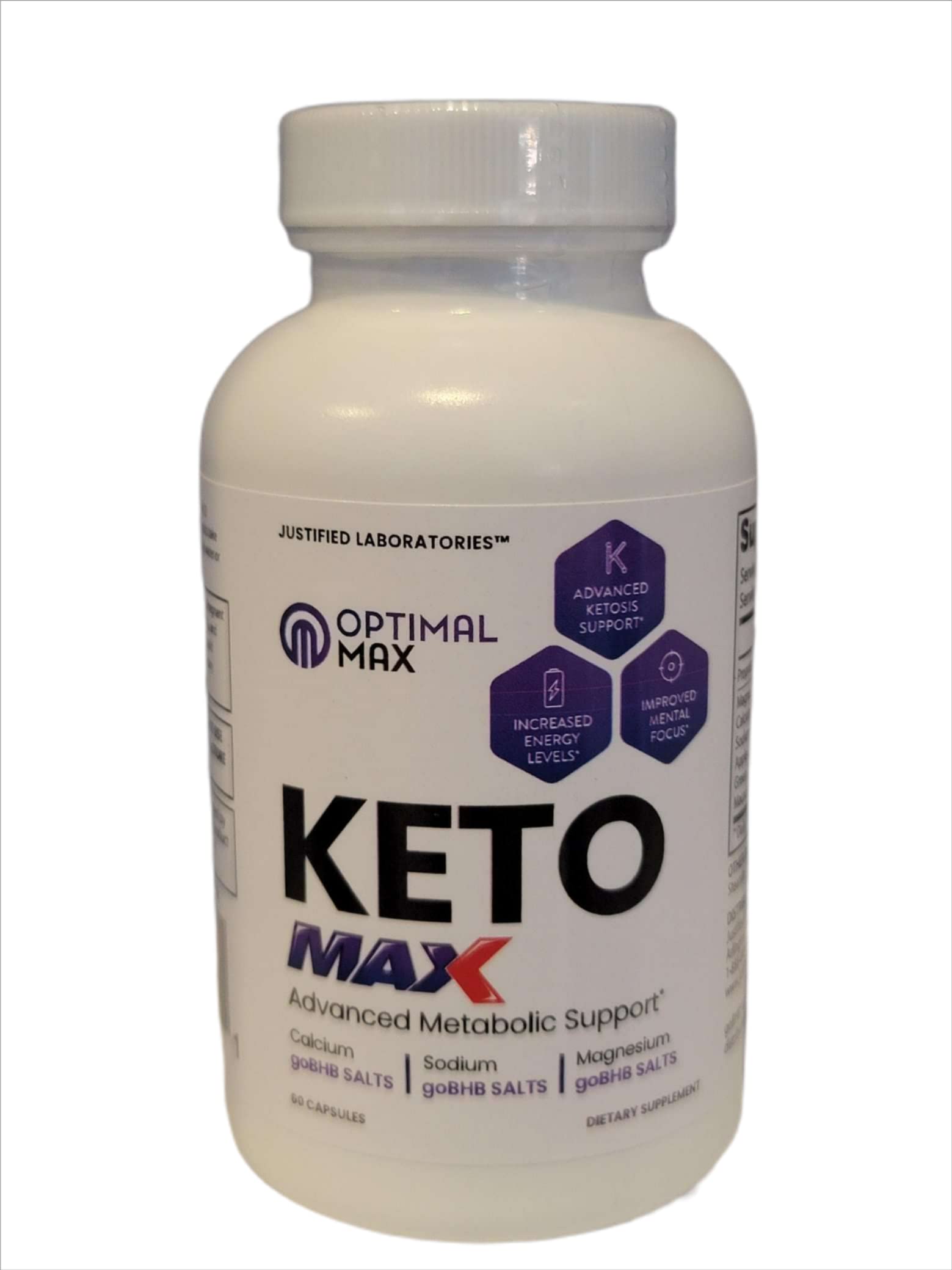 (3 Pack) Optimal Keto Max 1200MG Pills Includes Apple Cider Vinegar goBHB Strong Exogenous Ketones Advanced Ketogenic Supplement Ketosis Support for Men Women 180 Capsules