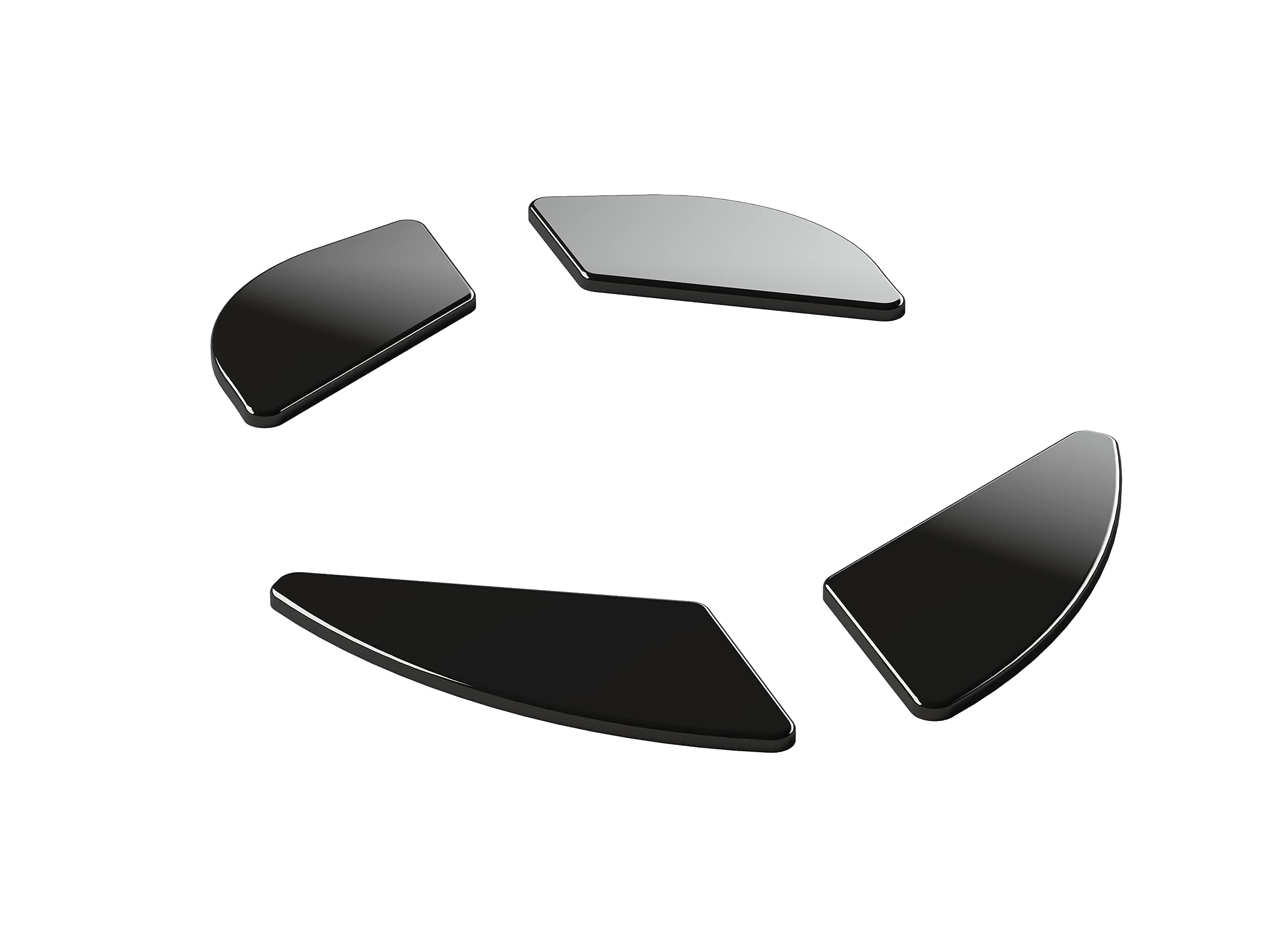 (Mouse + Ceramic Feet) Glorious Model O Gaming Mouse, Matte Black + Glorious G-Floats Polished Ceramic Mouse Feet for O/O- Mouse (Bundle)