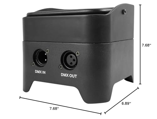 (3) Rockville BEST PAR 50 Rechargeable Par Wash Lights Wireless DMX+RGBWA+UV+Bag