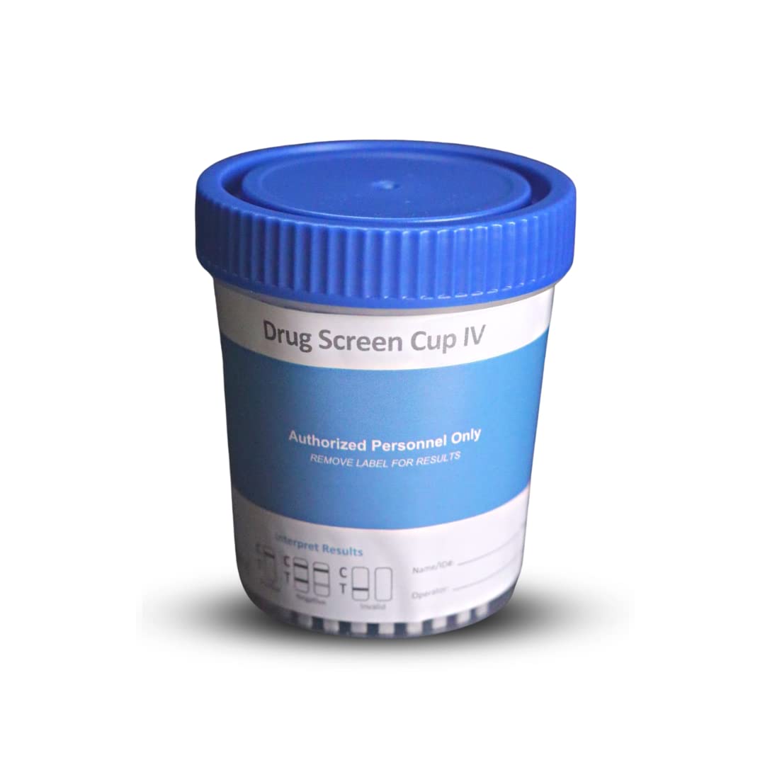 (25 Pack) AssureTech Quick Cup Tests - 10 Panel Cup - Tests for AMP, OPI, MET, BZO, COC, MTD, OXY, BUP, MDMA, THC