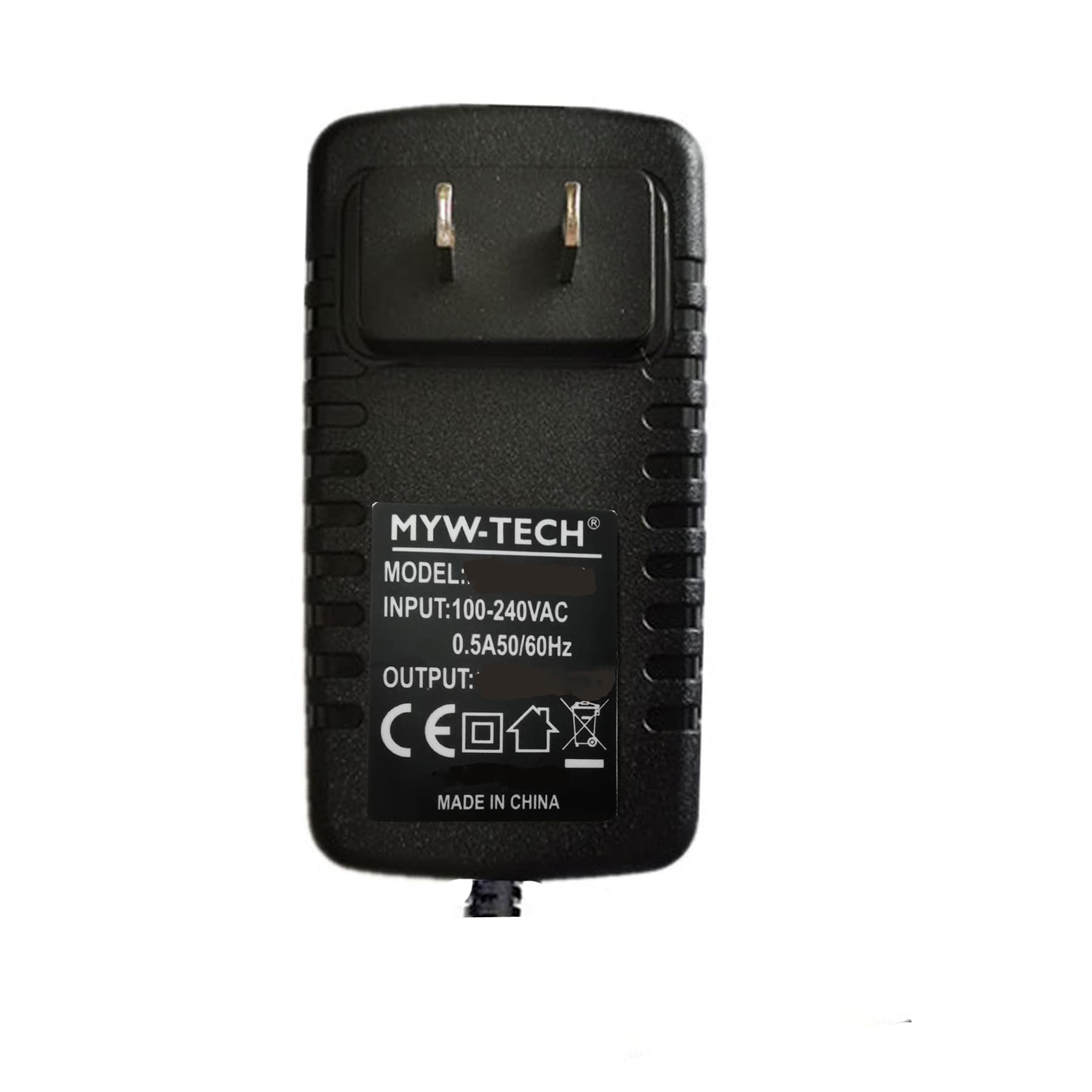 (7ft) AC DC Adapter Compatible Replacement for Hyper Tough AQ75072G (NOT fit Other Models) 8V Max Drill Power Supply Charger Cord Cable Adaptor Mains Wire, MYW-Tech 7 Feet with LED Indicator