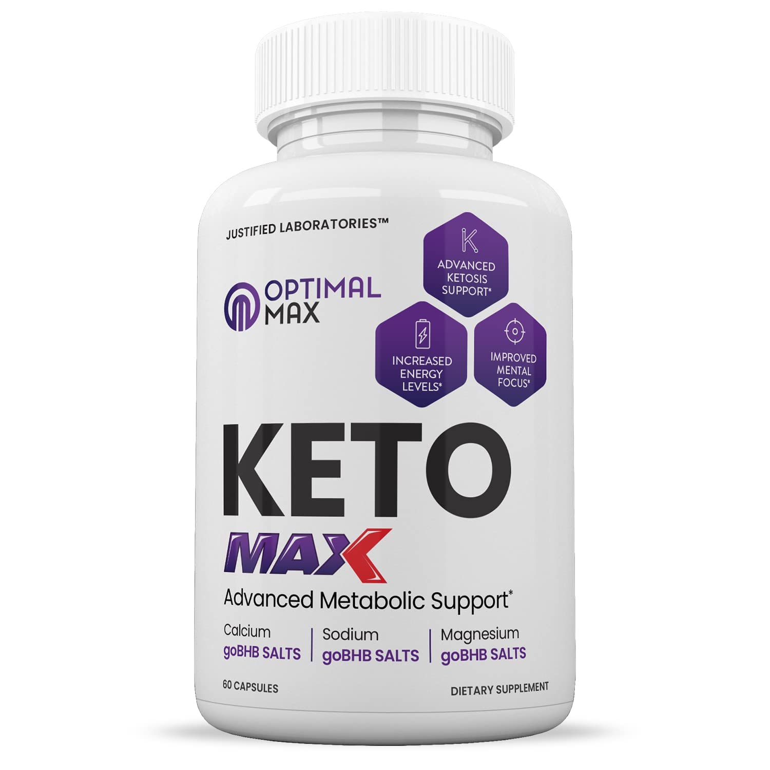 (3 Pack) Optimal Keto Max 1200MG Pills Includes Apple Cider Vinegar goBHB Strong Exogenous Ketones Advanced Ketogenic Supplement Ketosis Support for Men Women 180 Capsules