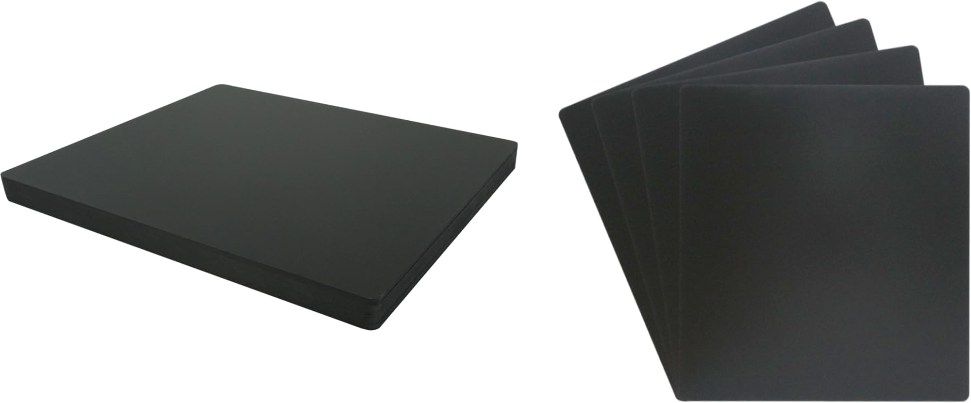 (30) 12" Record Divider Cards - Lesser Cut - Black, Economical 30mil - 12" x 13 1/8" - #12NS13BK30