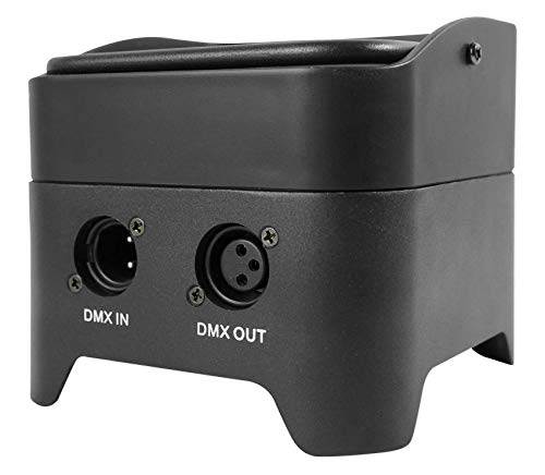 (4) Rockville Best PAR 50 Rechargeable Par Wash Lights Wireless DMX+RGBWA+UV+Bag