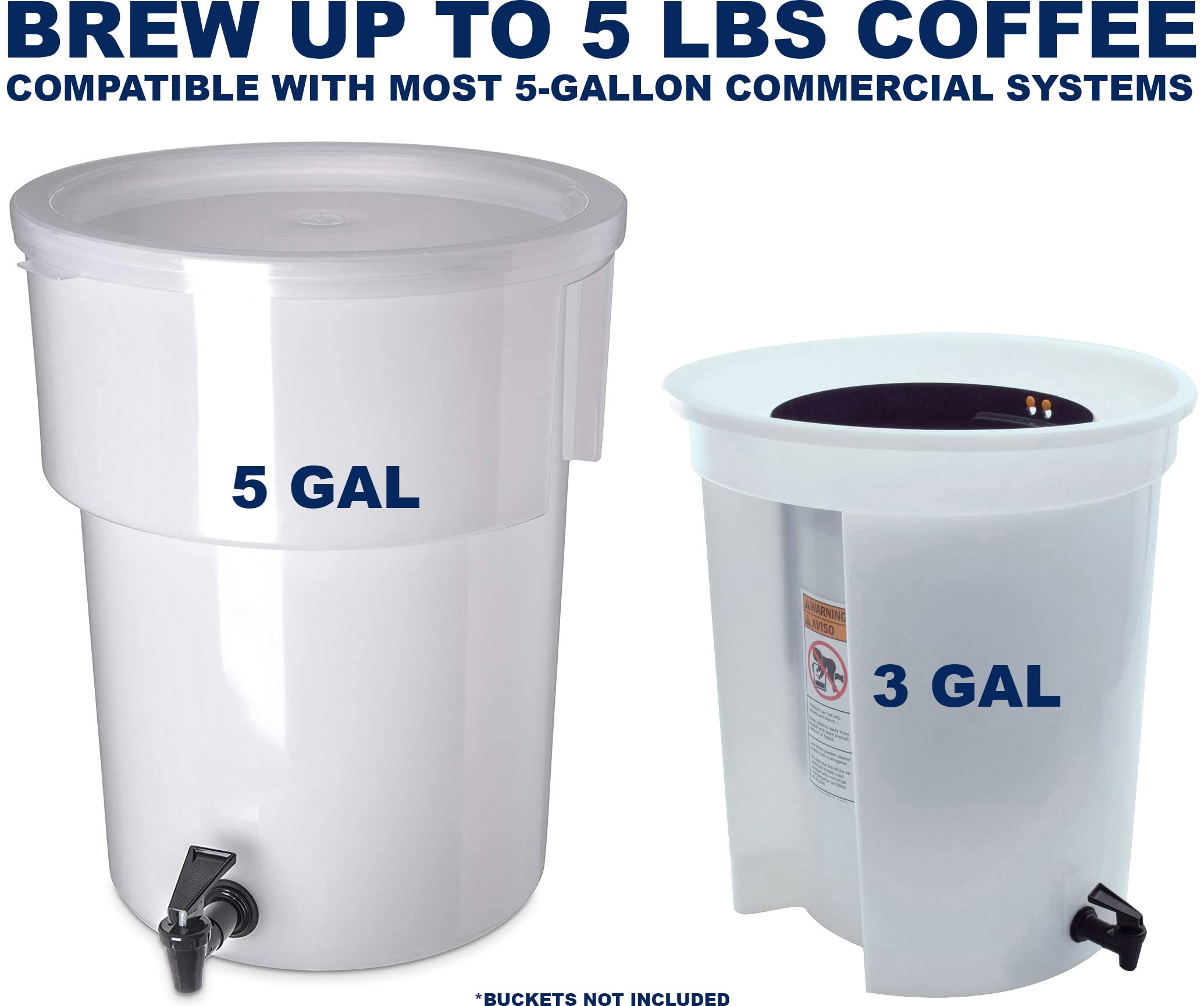 (50 Pack) Commercial Cold Brew Coffee Filters, 20" x 20" For Commercial Model Cold Brew Coffee Makers and 5-Gallon Commercial Systems