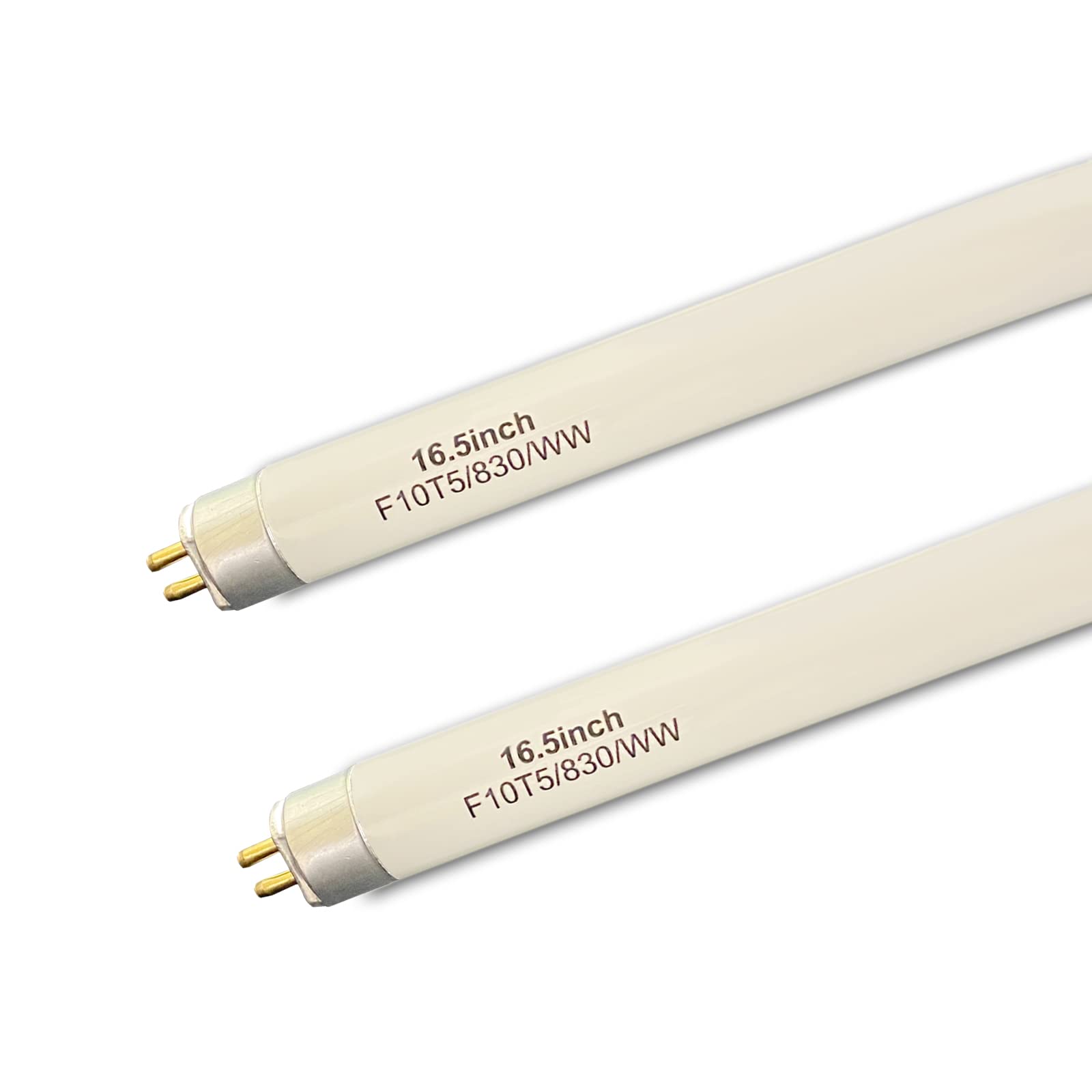 (2pack) 16’’ F10T5/830/L Fluorescent Bulb Replacement Jasco Warm White 10W 3000K Tubes, F10T5-WW Linear Light, 16.5’’ Overall Length