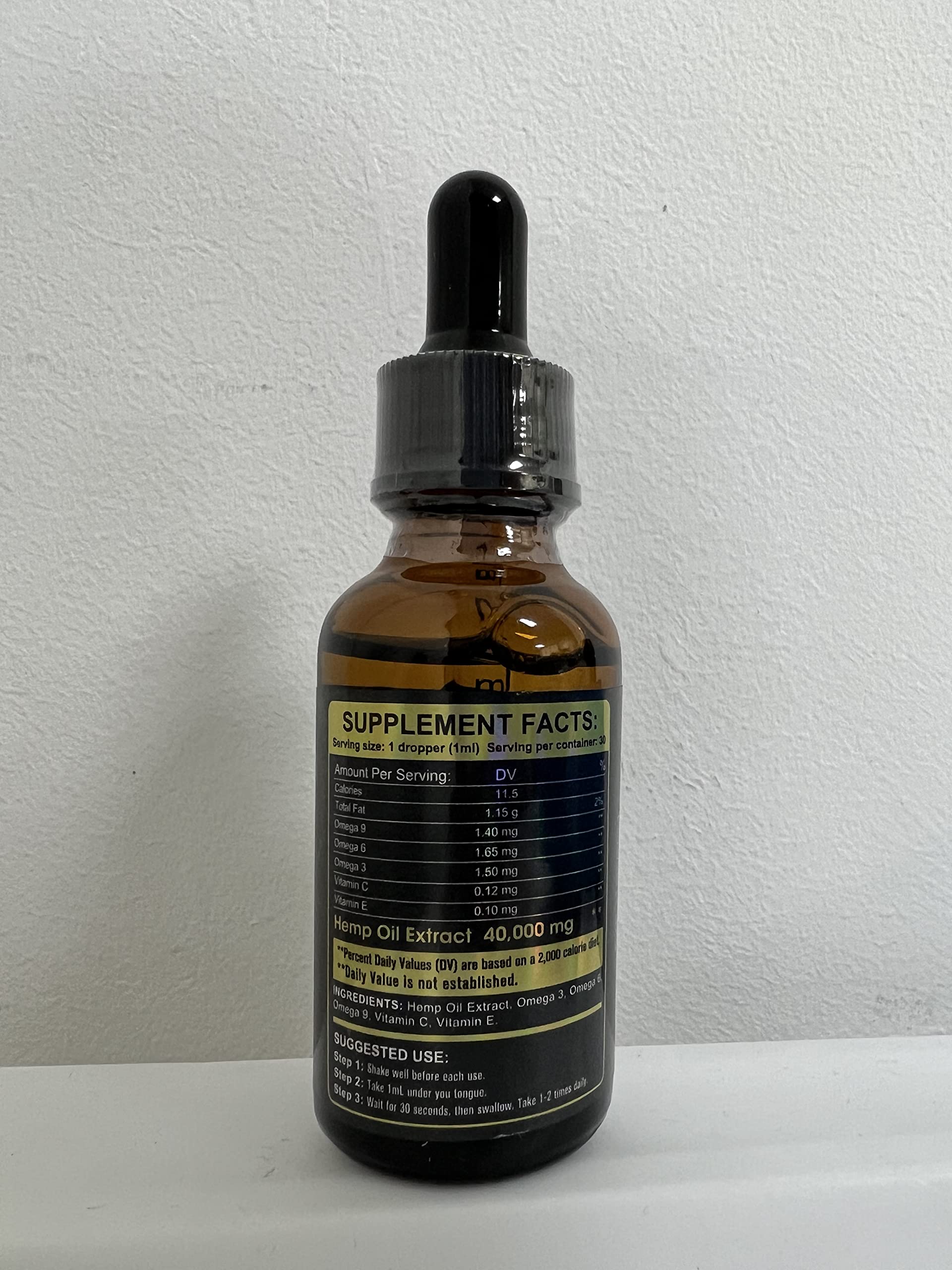(3 Pack) Organic Hemp Oil - 100% Natural Hemp Oil Extract, Relaxation, Immune Support, Rich in Omega 3, 6, 9 Fatty Acids, Vegan - 30mL