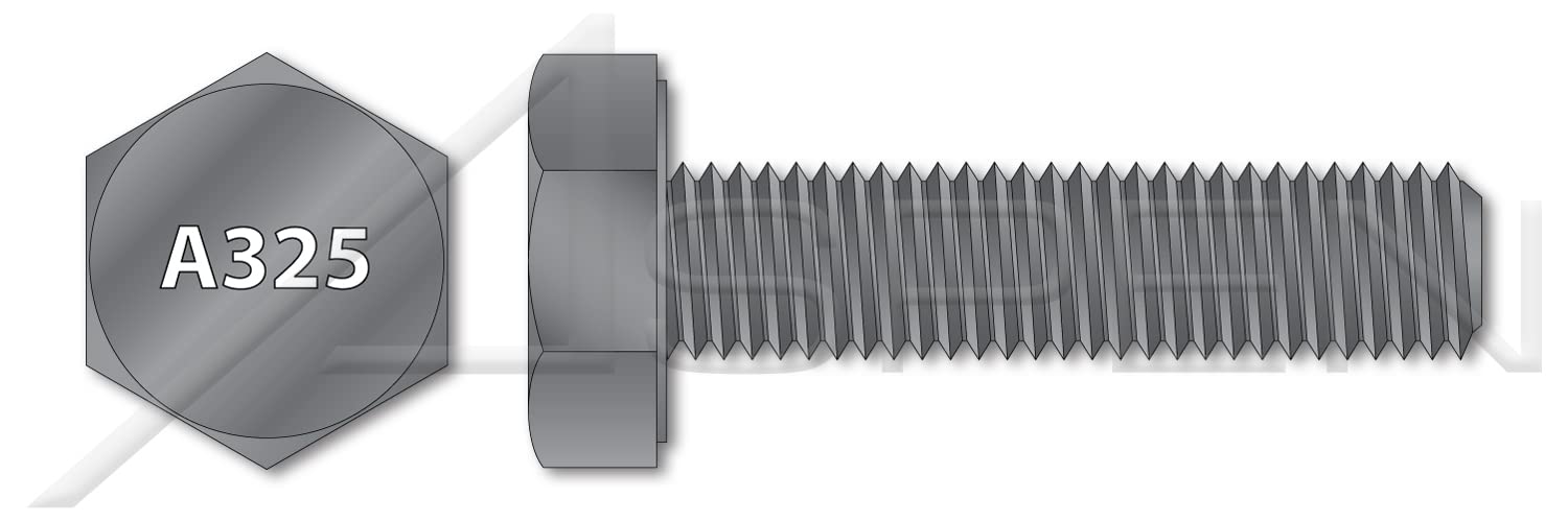 (450 pcs) 7/8"-9 X 1-3/4", Heavy Structural Hex Bolts, Full Thread, ASTM A325 Type 1, Steel, Made in U.S.A.
