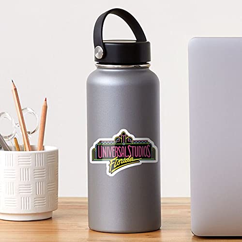 (3 PCs/Pack) Stickers Vintage Universal Studios Florida 3x4 Inch Vinyl Waterproof Decals for Wall Laptop Bike Car Bumper Helmet Water Bottle