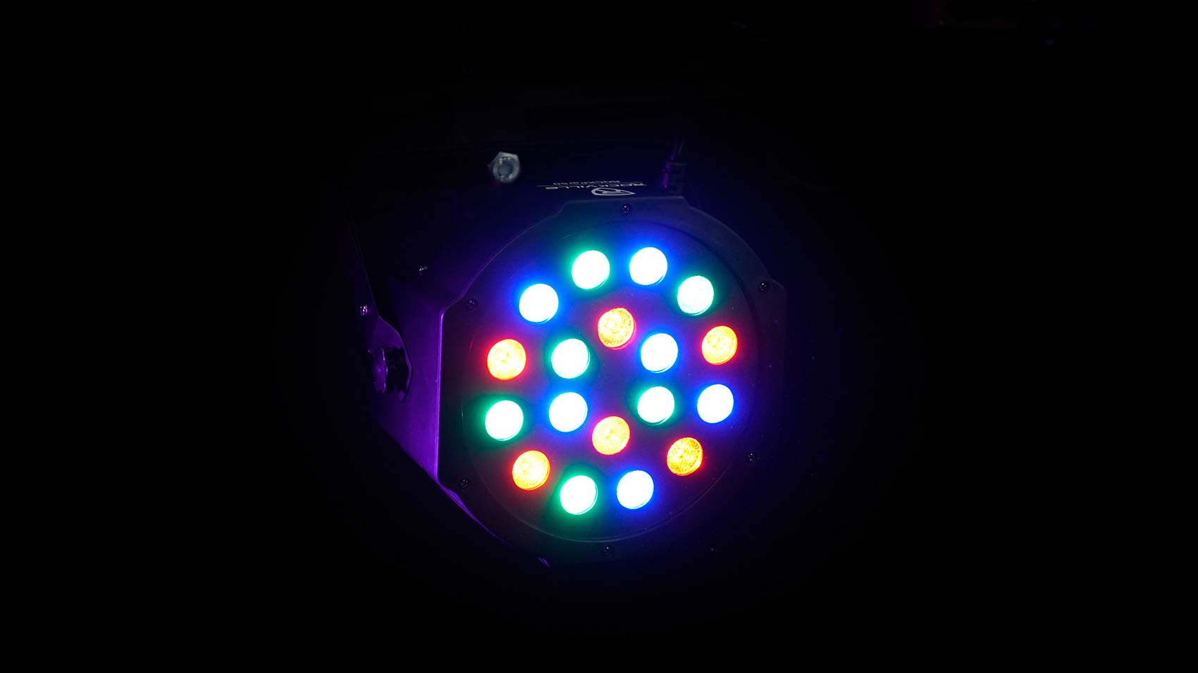 (6) Rockville RockPAR50 LED RGB Compact Par Can DJ/Club DMX Wash Light+Dual Bracket