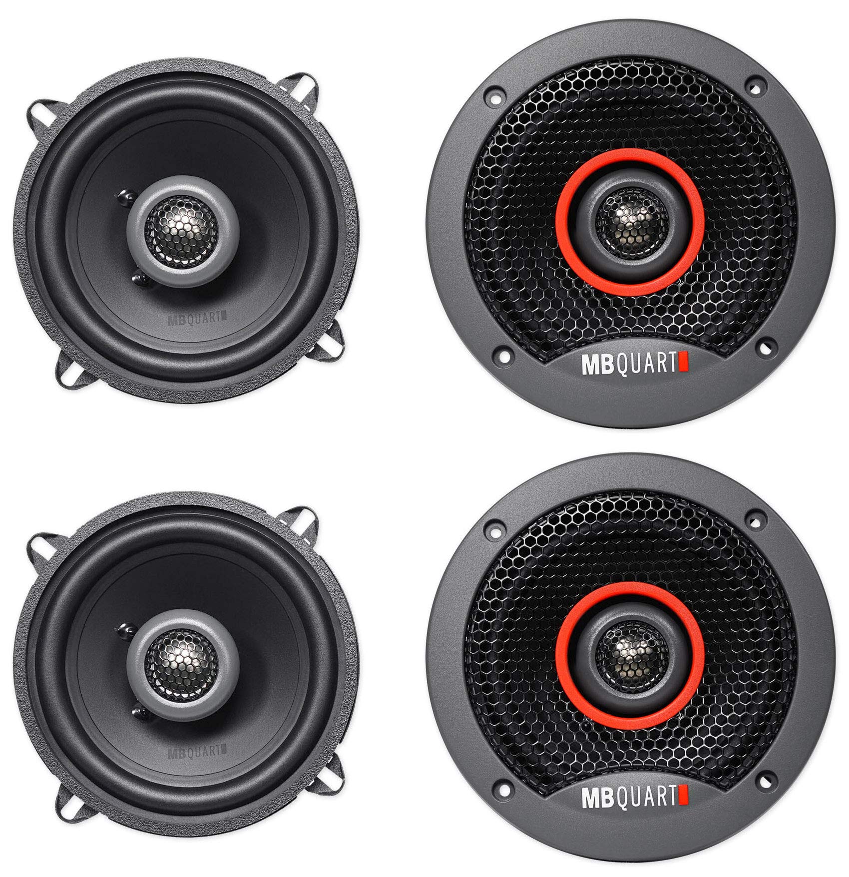 (4) MB Quart FKB113 5.25" 180 Watt Car Audio Coaxial Speakers